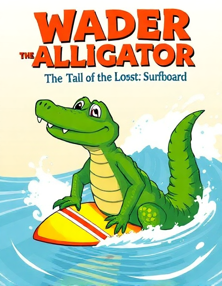 Wader the Alligator The tail of the Lost Surfboard