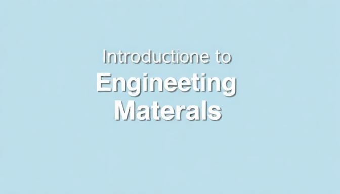 Introduction to Engineering Materials - Engineering Materials ...