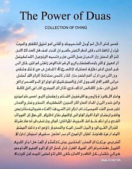 The Power of Duas: A Collection of Supplications from the Quran & Sunnah