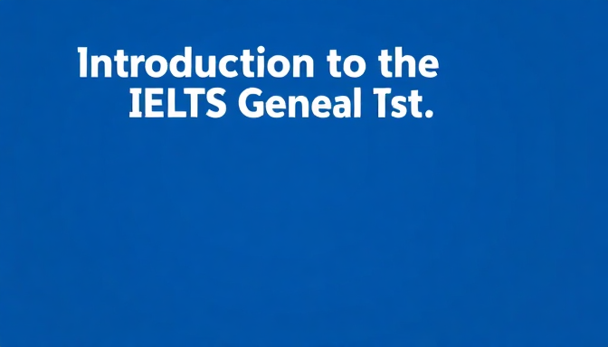 Introduction to the IELTS General Test - Mastering the IELTS General ...