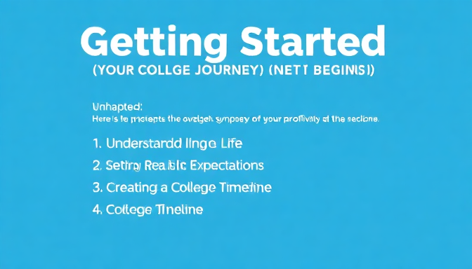 Getting Started: Your College Journey Begins - Navigating College: Your Essential Guide to ...